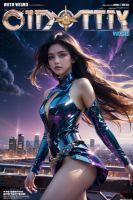 手機桌布，DonM Celestial Explorers，寫實，Citytitty 的封面上有一位女士。 - 2K高清AI桌布下載